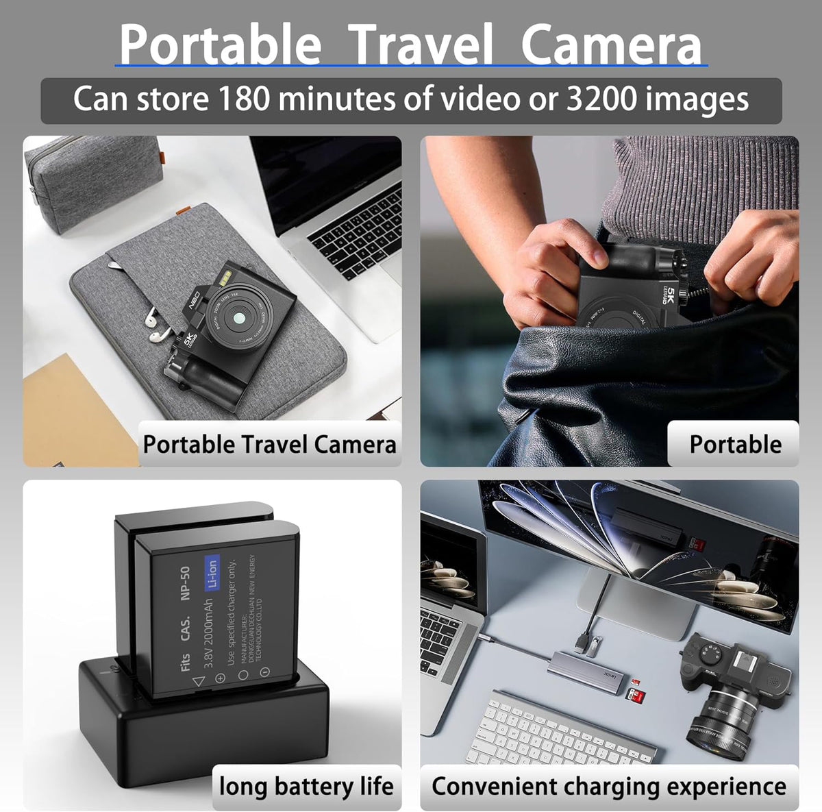 NBD 5K Digital Camera for Photography,48MP Autofocus Vlogging Camera f
